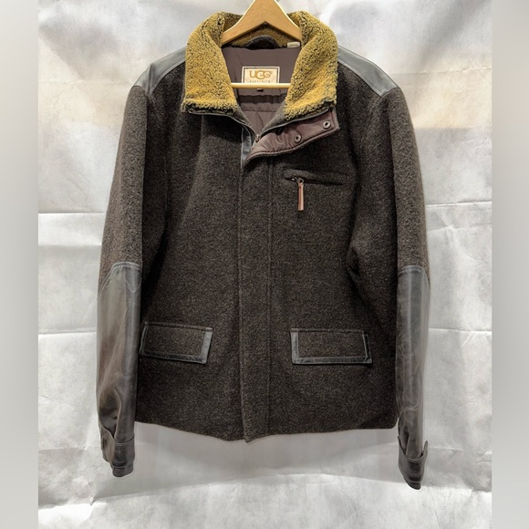 UGG | Jackets & Coats | Ugg Wool Leather Jacket | Poshmark